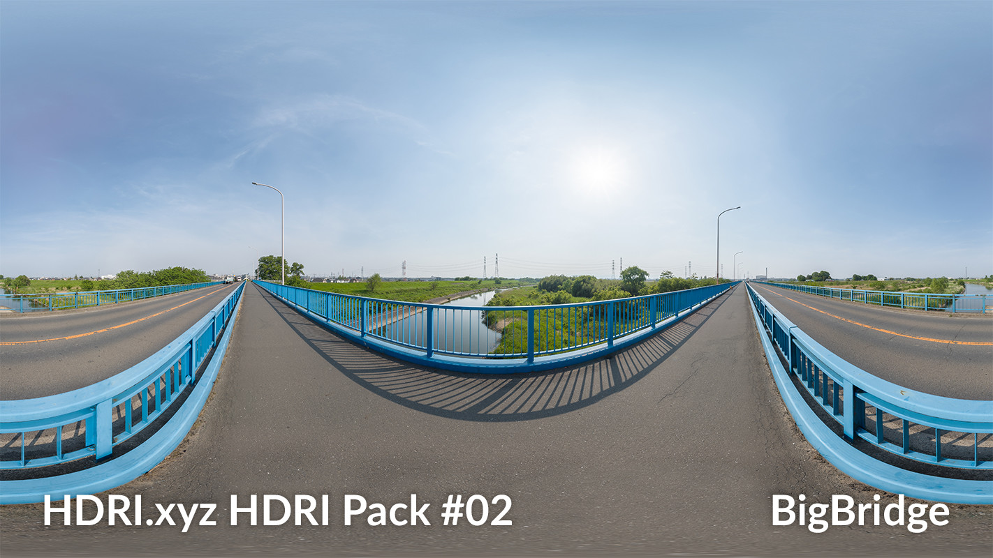 Vlad Erium - Big Bridge - 16K 32bit HDRI Spherical Panorama (from Pack #2)