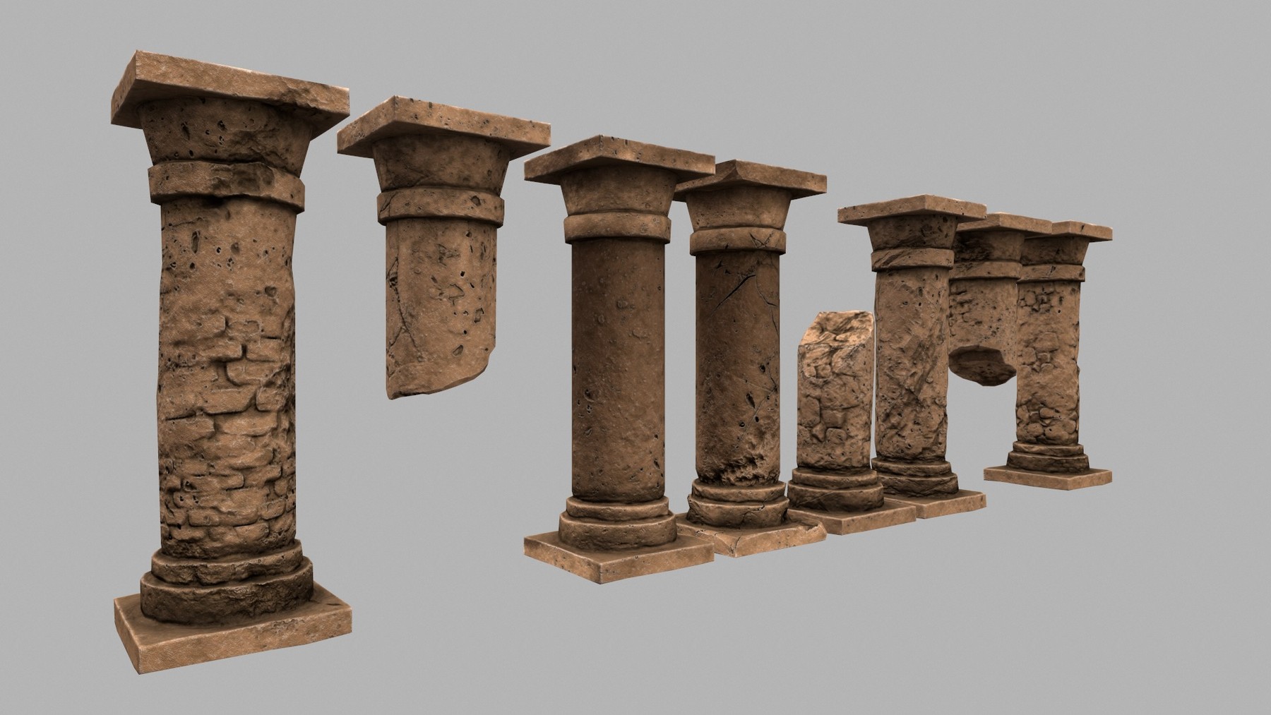 ArtStation - pillar set | Resources