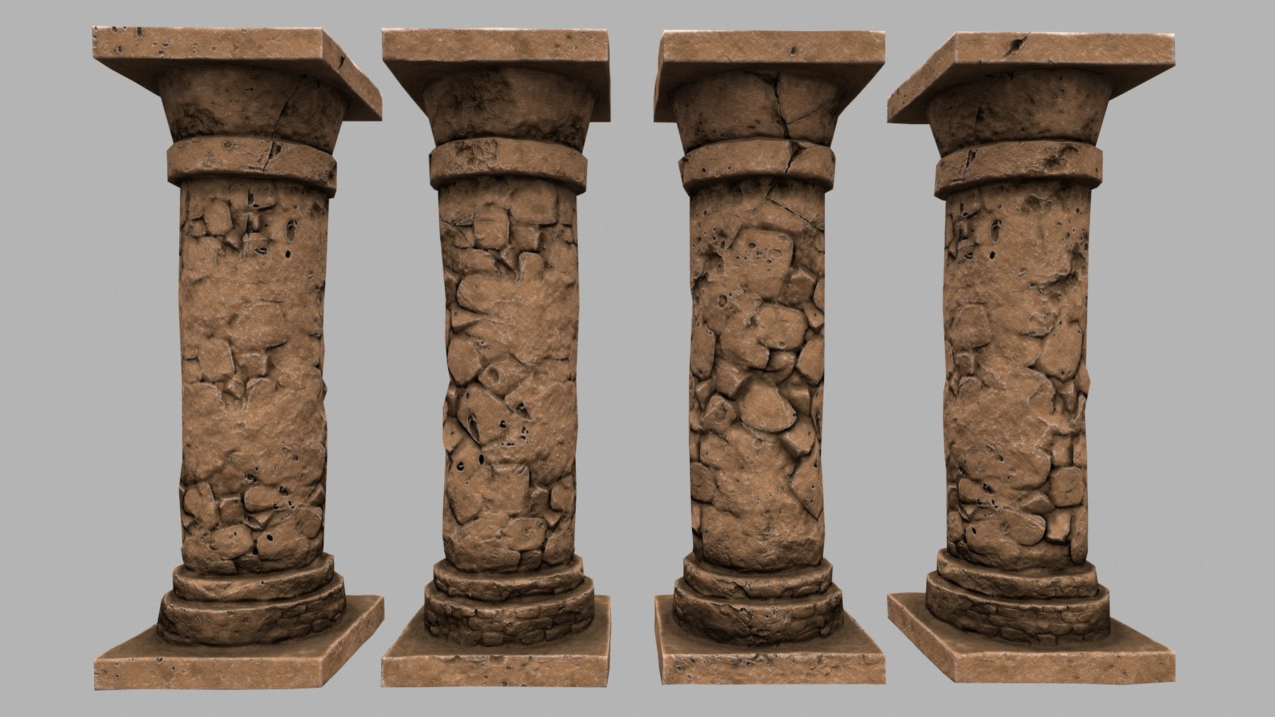 ArtStation - pillar set | Resources
