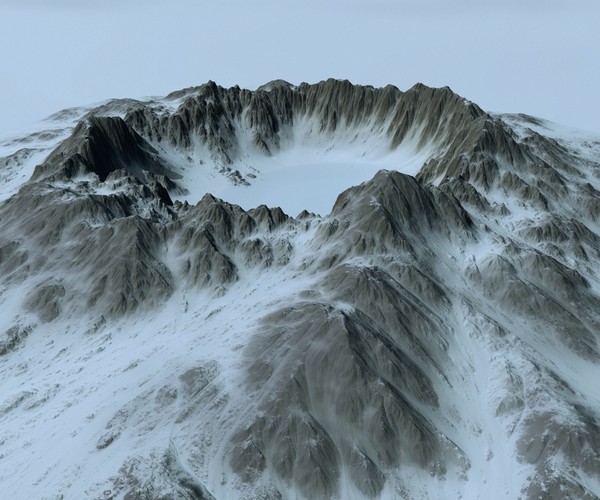 ArtStation - snow volcano | Resources