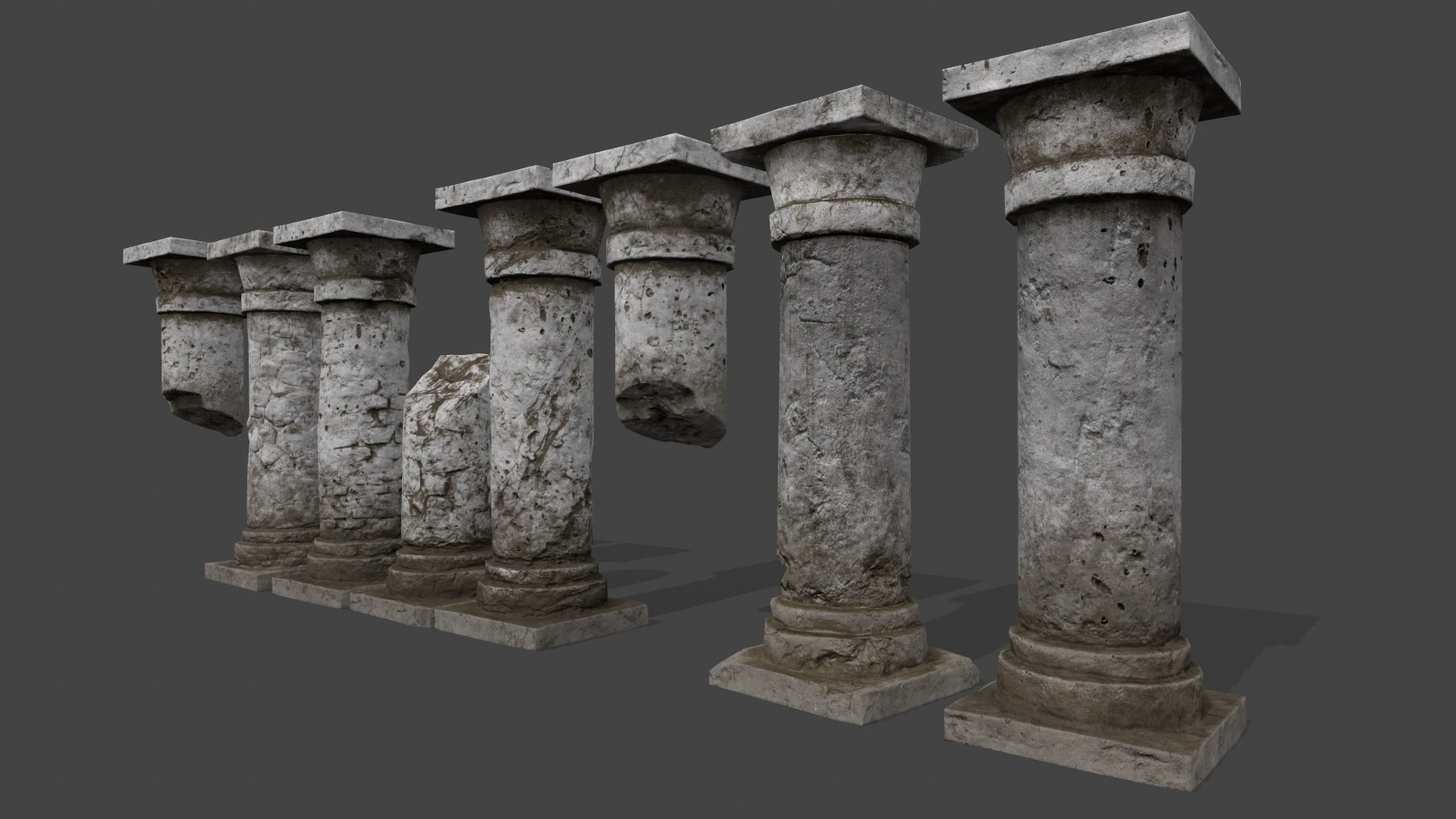 ArtStation - pillar set | Resources