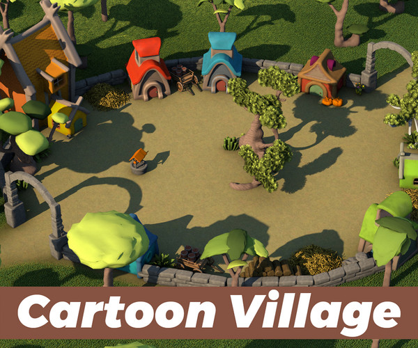 ArtStation - Cartoon Village | Resources