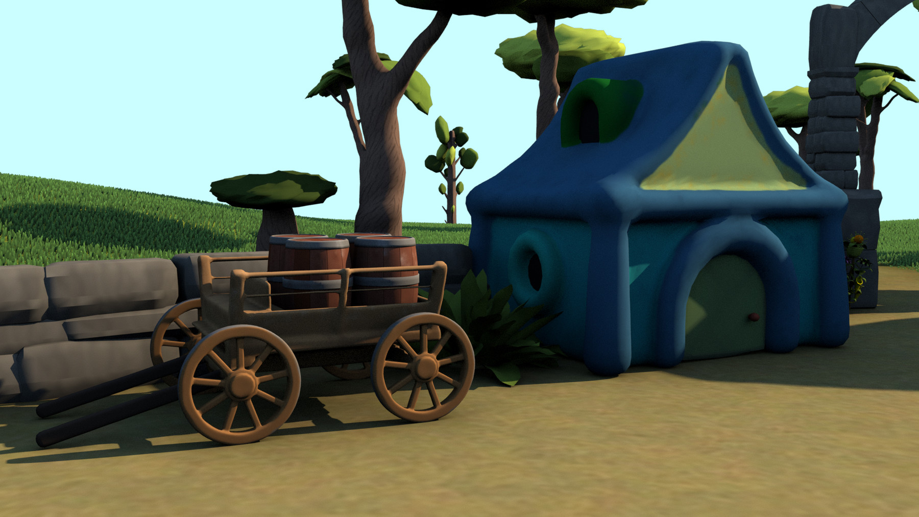 ArtStation - Cartoon Village | Resources