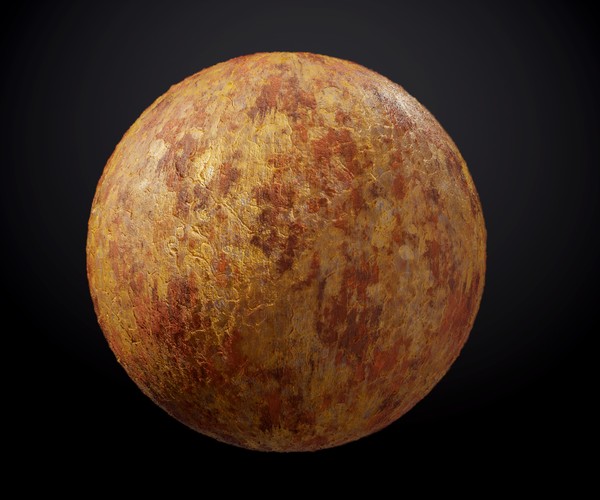 ArtStation - Yellow Red Rusty Dirty Metal Seamless PBR Texture | Game ...