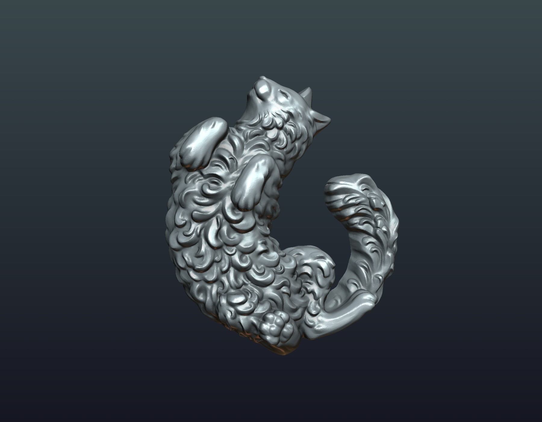 ArtStation - Cat bas-relief | Resources