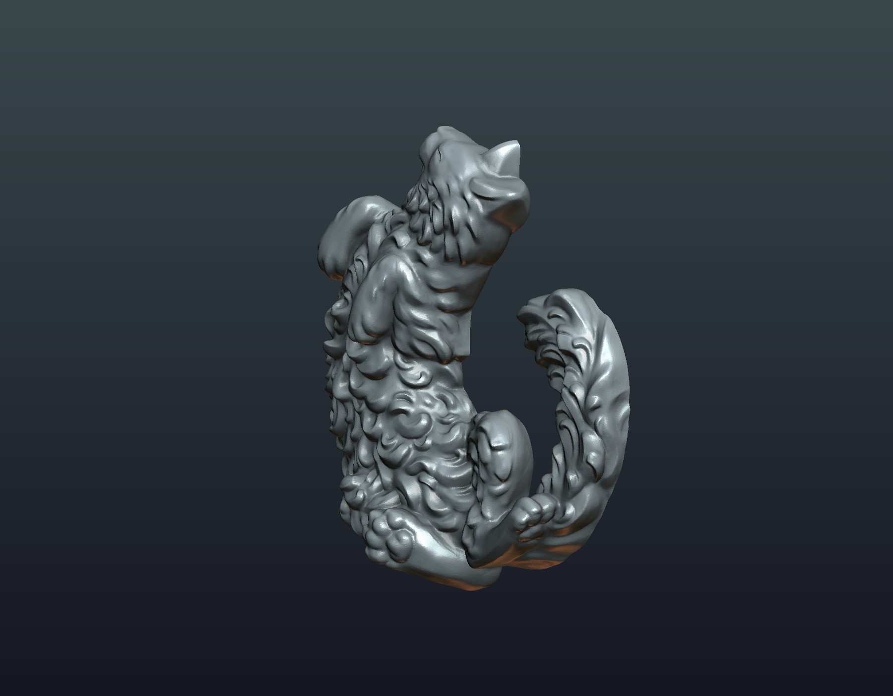 ArtStation - Cat bas-relief | Resources