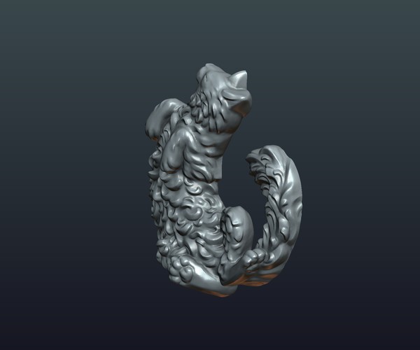 ArtStation - Cat bas-relief | Resources