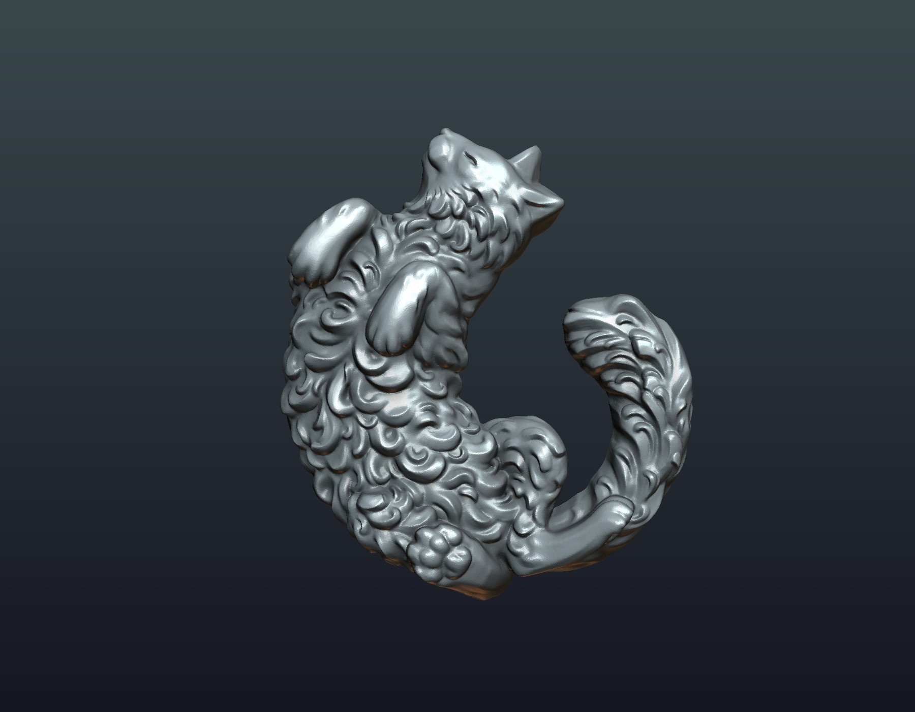 ArtStation - Cat bas-relief | Resources
