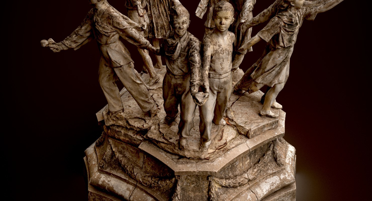 ArtStation - Soviet monument Low-poly 3D model (postapocaliptic ...