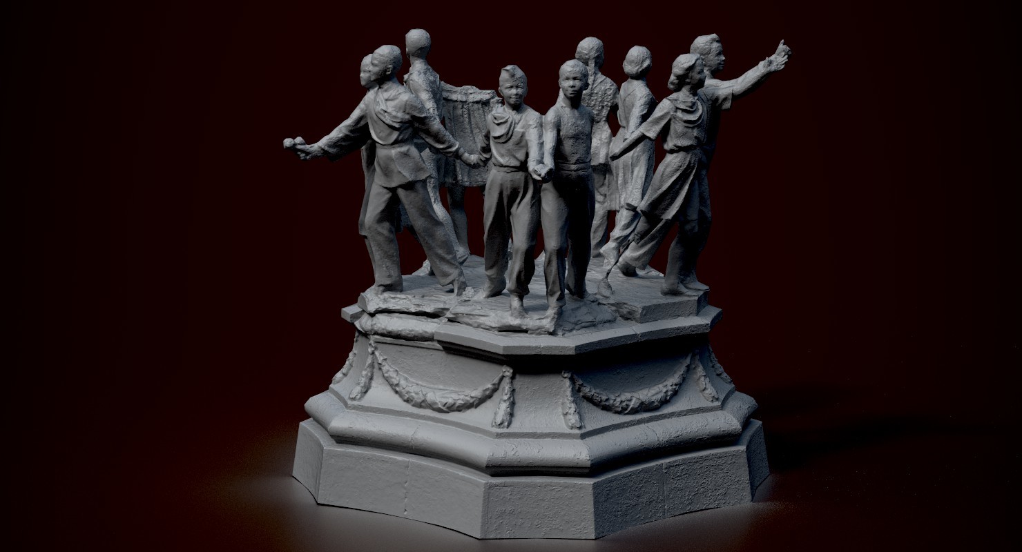 ArtStation - Soviet monument Low-poly 3D model (postapocaliptic ...
