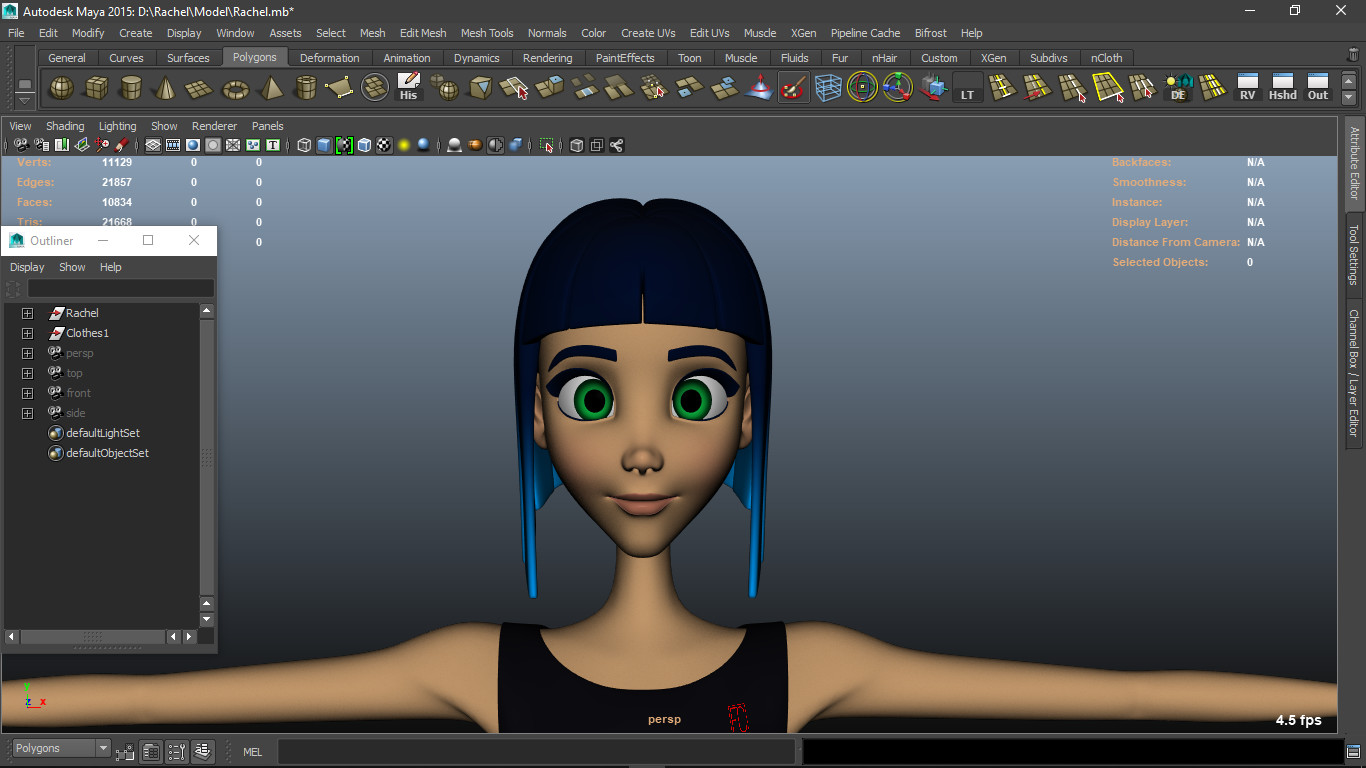 ArtStation - Rachel Stylized Teen Female Character 3D model | Game Assets