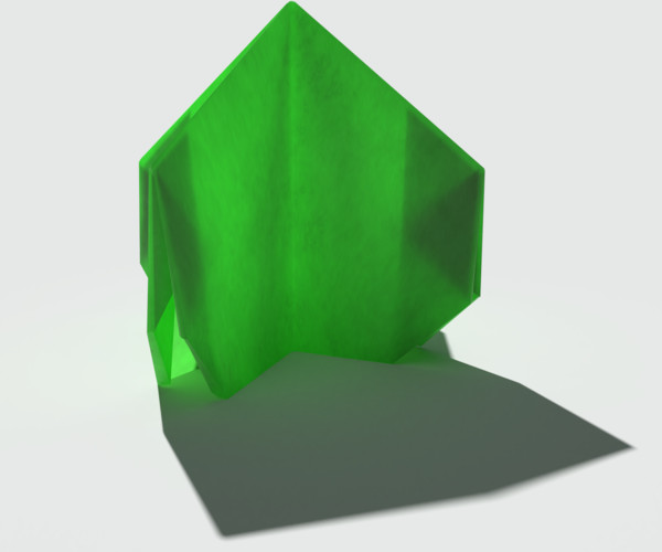 ArtStation - Origami Bush 4 Sided | Resources