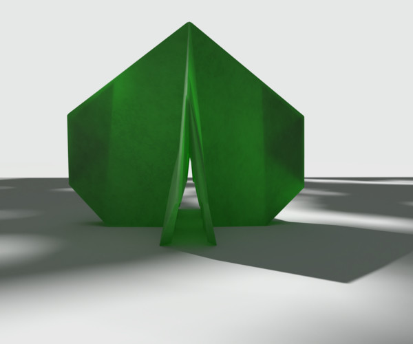 ArtStation - Origami Bush 4 Sided | Resources