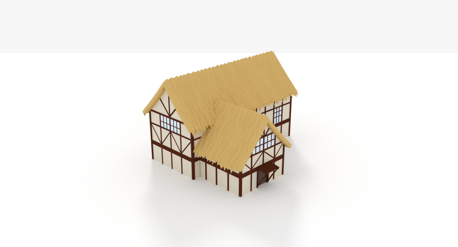 ArtStation - Thatched Roof House | Game Assets