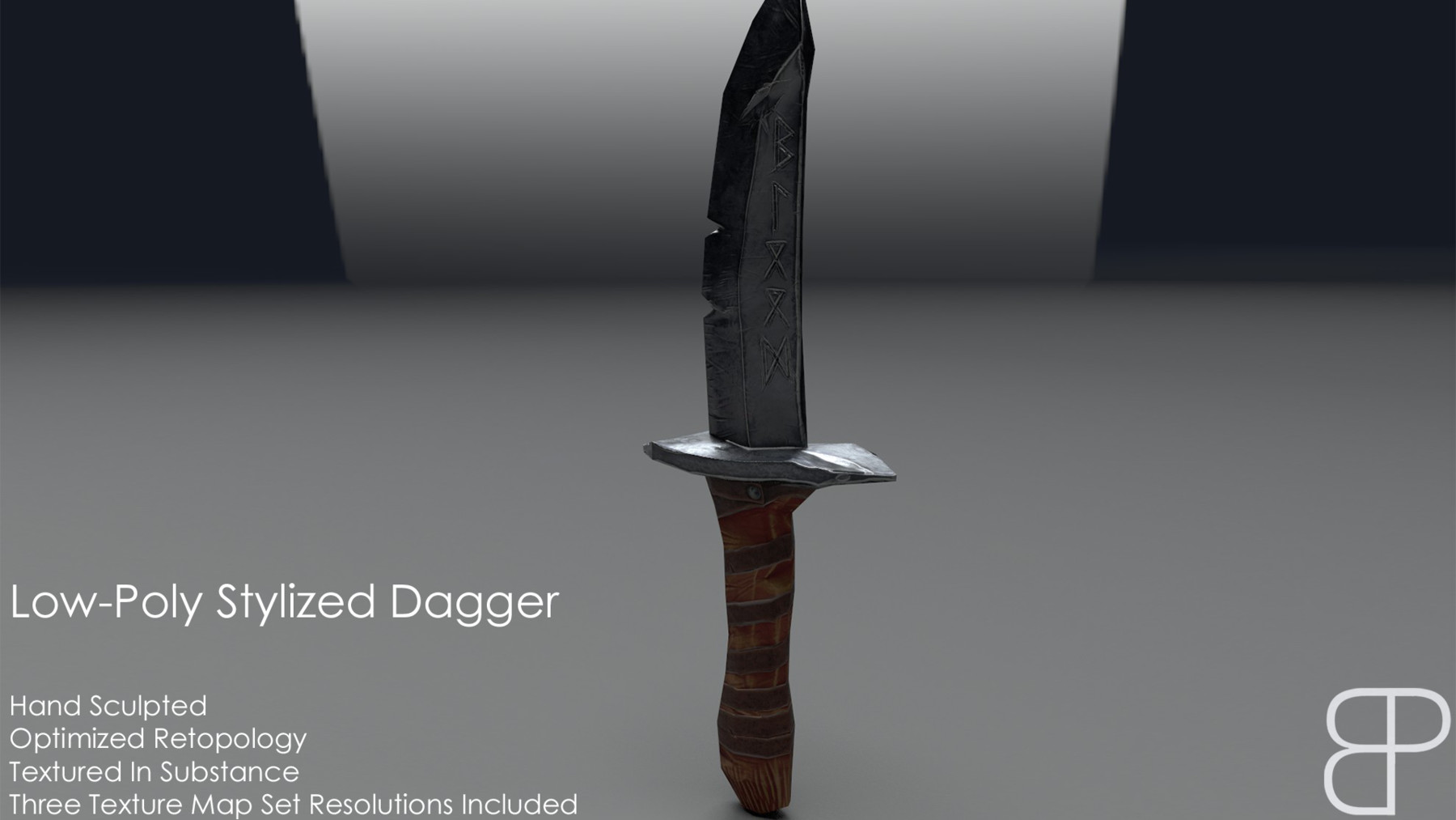 ArtStation - Low-Poly Stylized Dagger | Game Assets