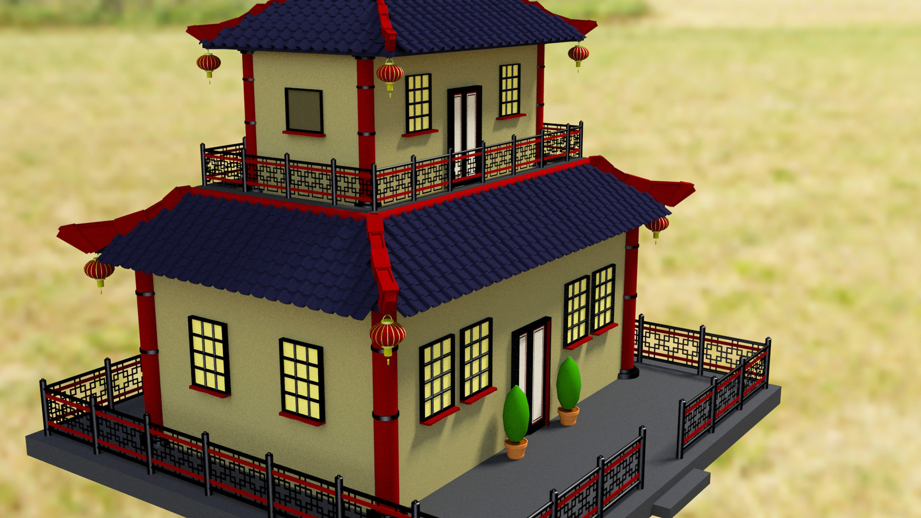 ArtStation - Chinese House | Resources