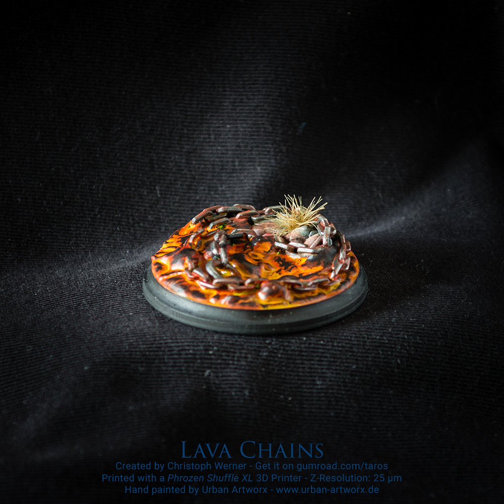 ArtStation - Lava Chains - 3D Printable Digital Sculpture for Tabletop ...