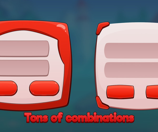 ArtStation - Cute GUI Kit | Game Assets