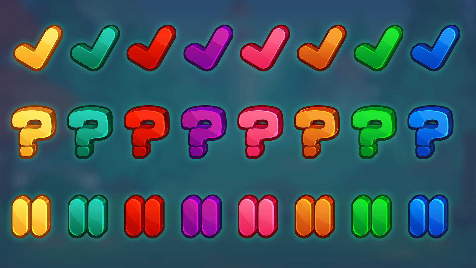 ArtStation - Cute GUI Kit | Game Assets