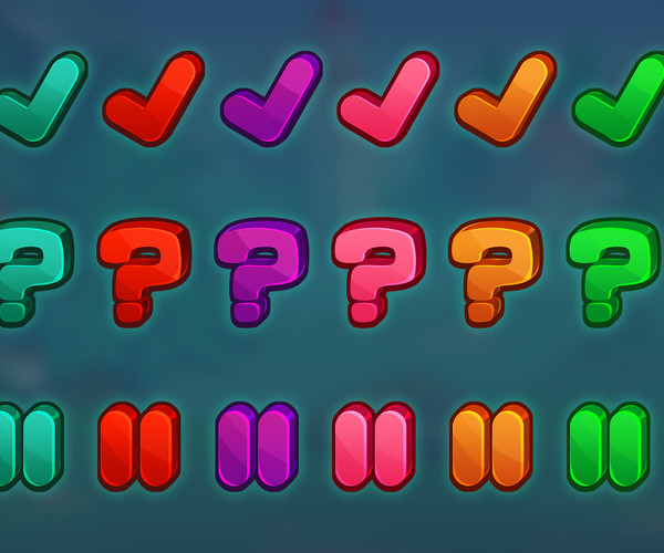 ArtStation - Cute GUI Kit | Game Assets