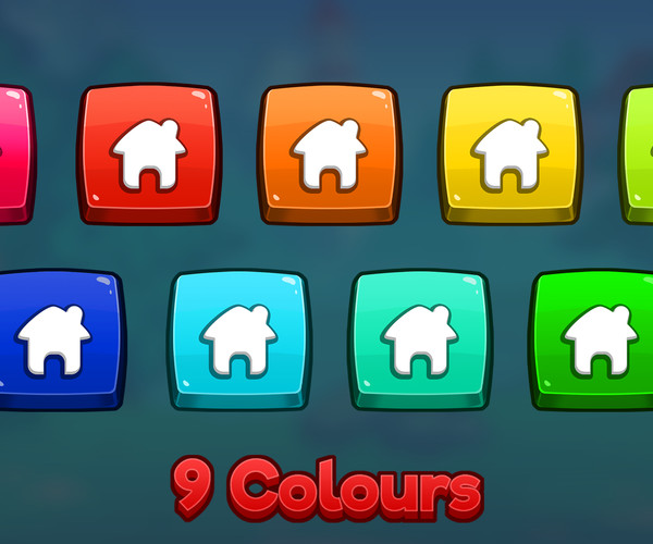 ArtStation - Cute GUI Kit | Game Assets