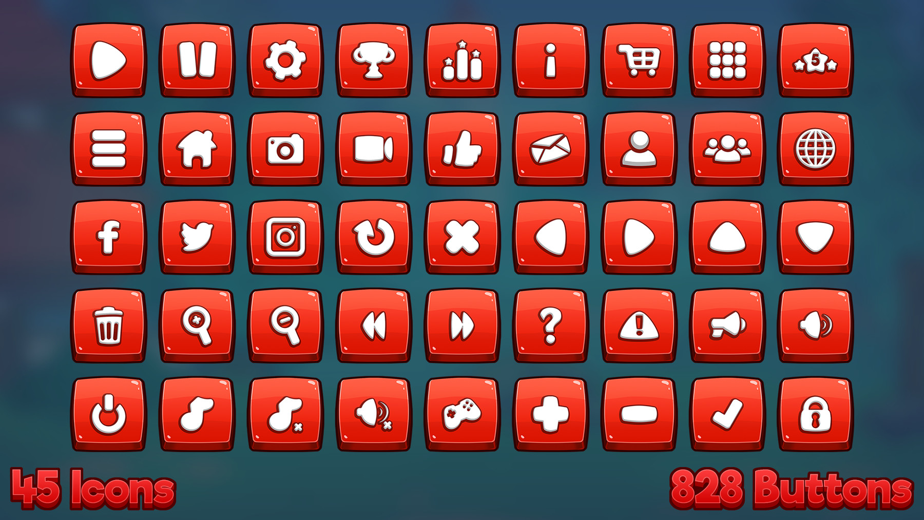 ArtStation - Cute GUI Kit | Game Assets