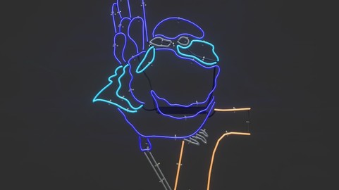 ArtStation - Neon Light, Blue wren | Resources