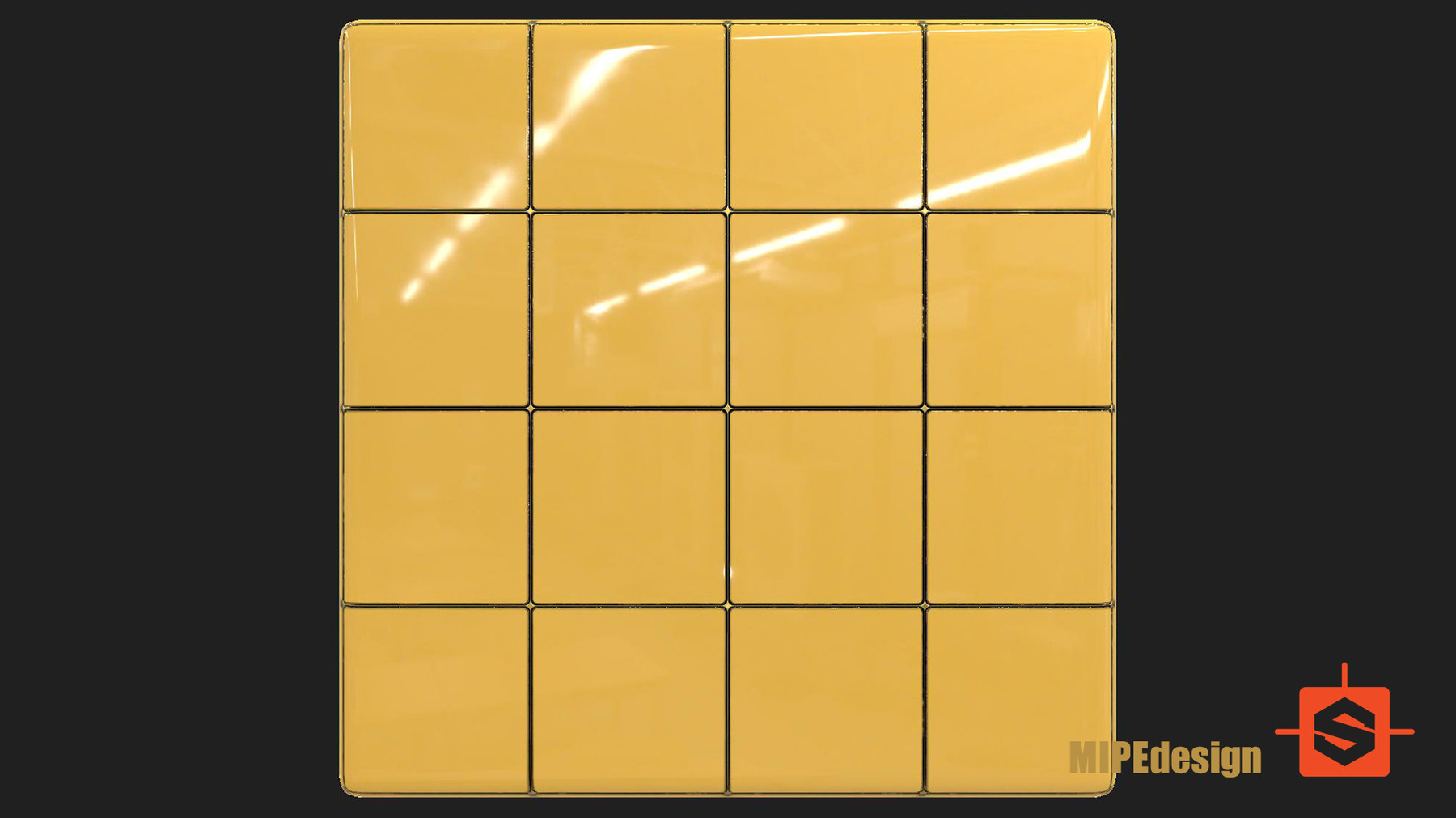 ArtStation - PBR Yellow Tiles Floor Glossy Texture | Game Assets