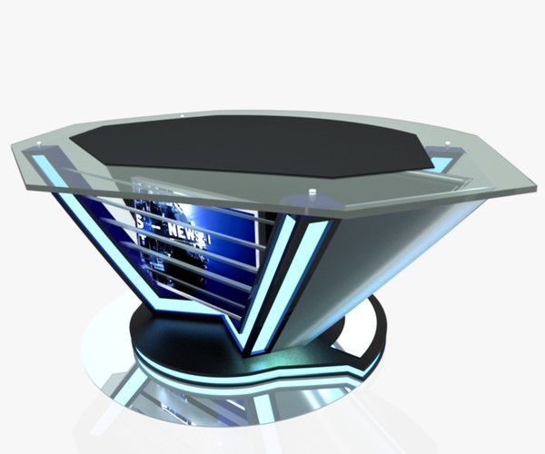ArtStation - TV Studio News Desk 9 | Resources