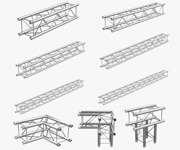 ArtStation - Light Duty Square Truss Collection - 9 PCS Modular | Resources