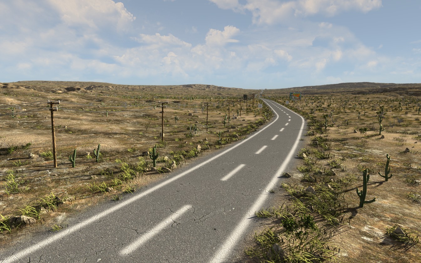 ArtStation - Route 66 in Blender | Resources