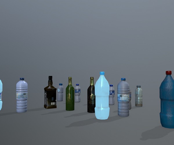 ArtStation - bottle set | Game Assets