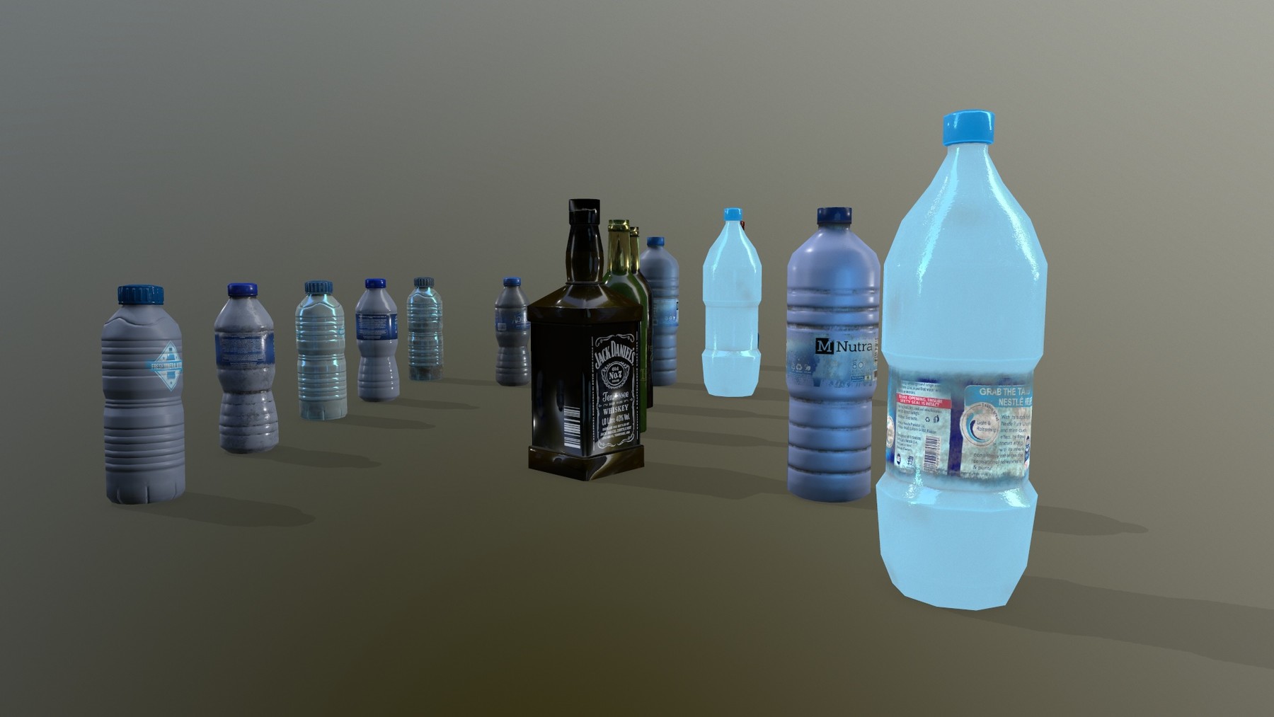 ArtStation - bottle set | Game Assets