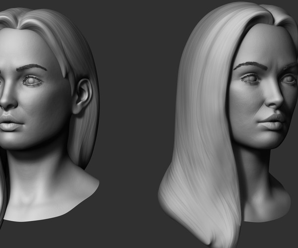 ArtStation - Realistic Female Head | Resources