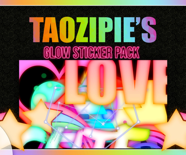 ArtStation - Glow Stickers by Taozipie | Artworks