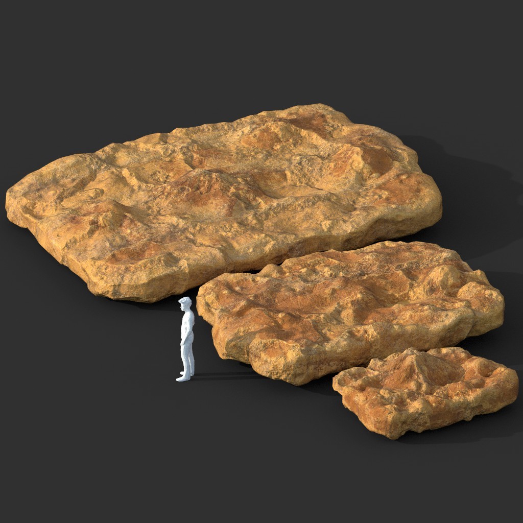 ArtStation - Low poly Cave Modular Yellow Rock Casual Pack | Game Assets