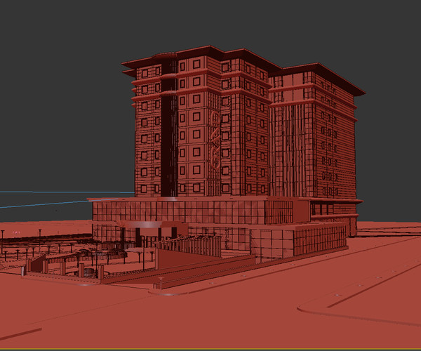 ArtStation - Hotel 3D model | Resources