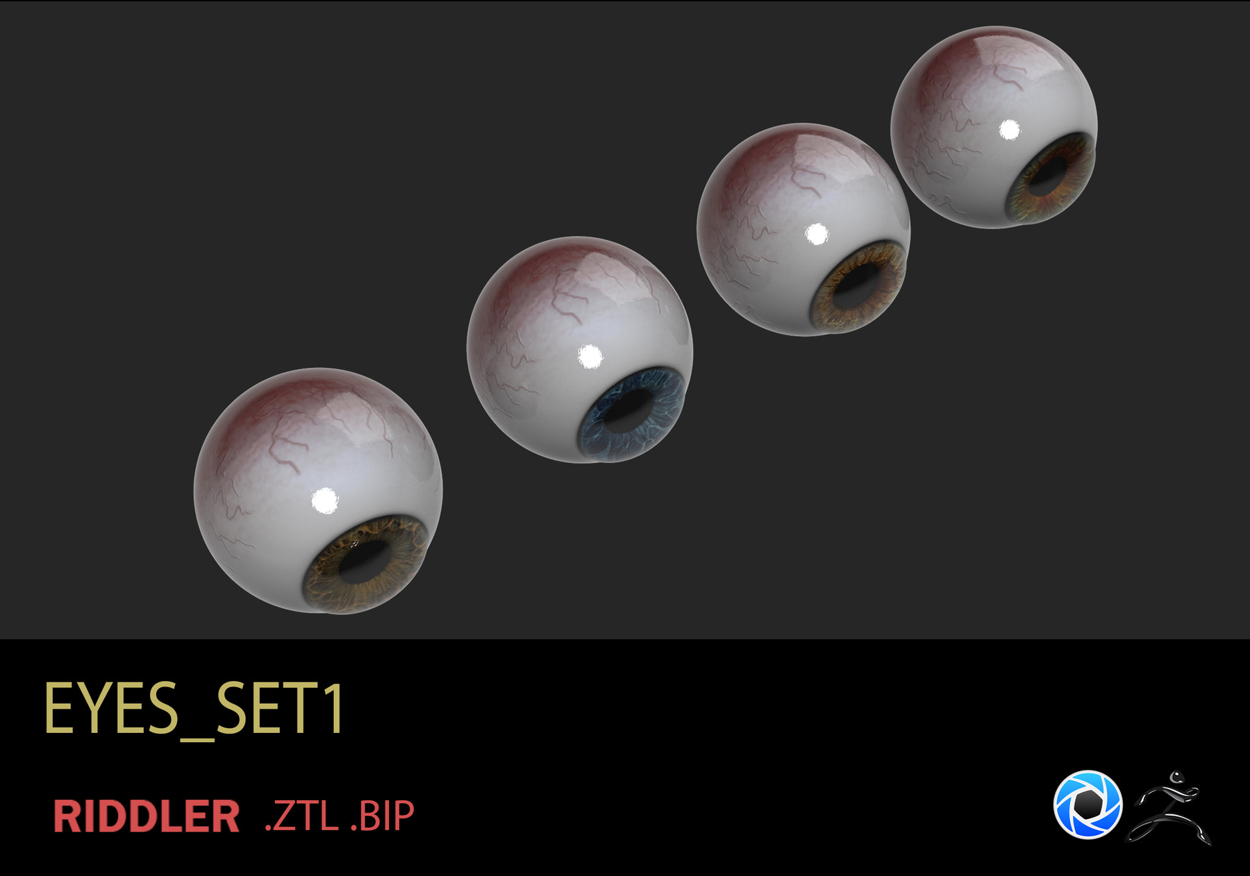 ArtStation - Riddler_human_eyes_set1 | Resources