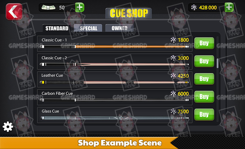 ArtStation - Super Pool Billiard Game UI Kit | Game Assets