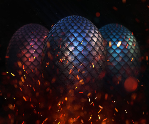 ArtStation - Seamless Dragon Scale Armor Displacement Map | Artworks