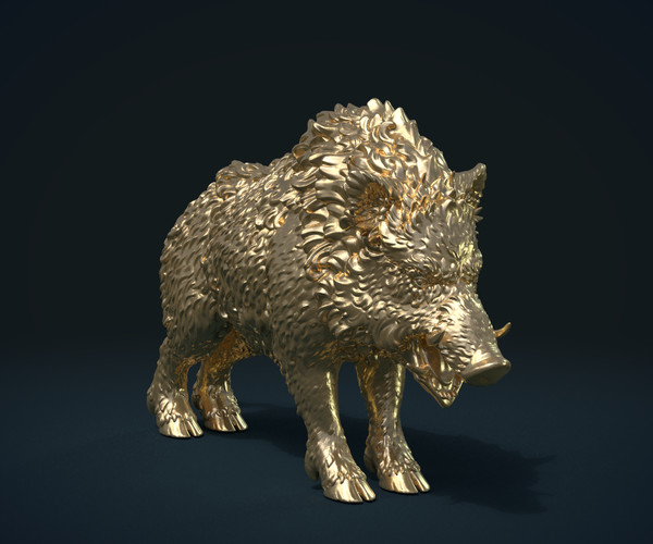 ArtStation - Wild Boar in static pose | Resources