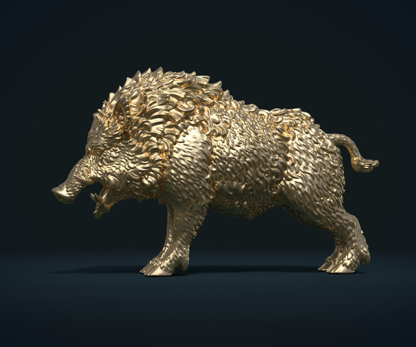 ArtStation - Wild Boar in static pose | Resources