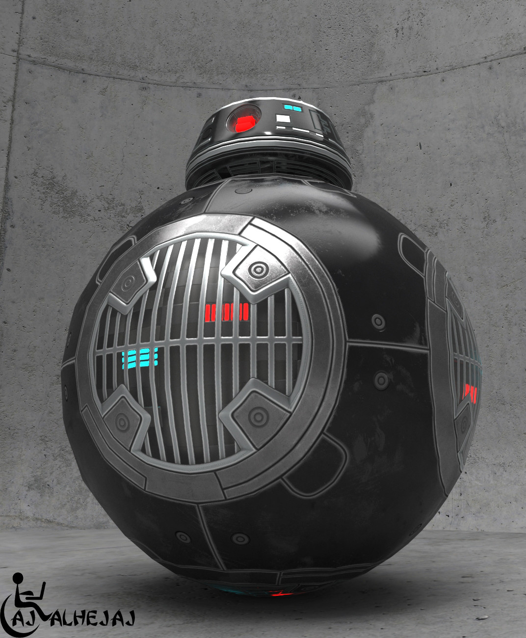 ArtStation - BB-9E Star Wars droid Low-poly 3D model | Game Assets