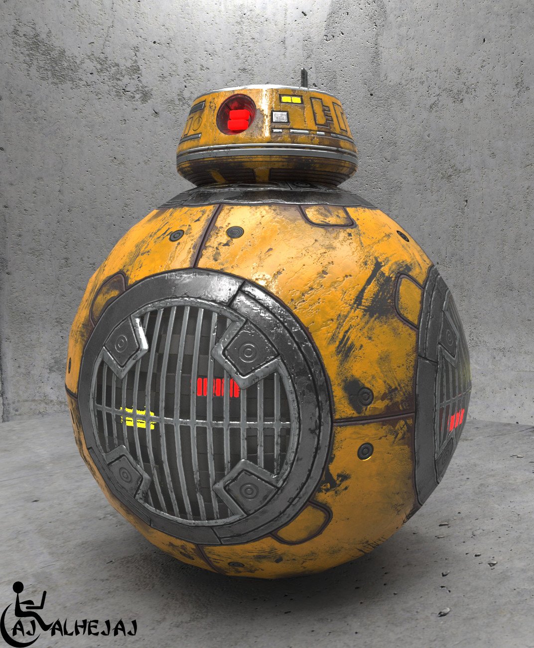 ArtStation - BB-9E Star Wars droid Low-poly 3D model | Game Assets