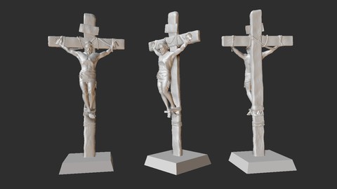 ArtStation - 3D Printing Ready Crucifix | Resources