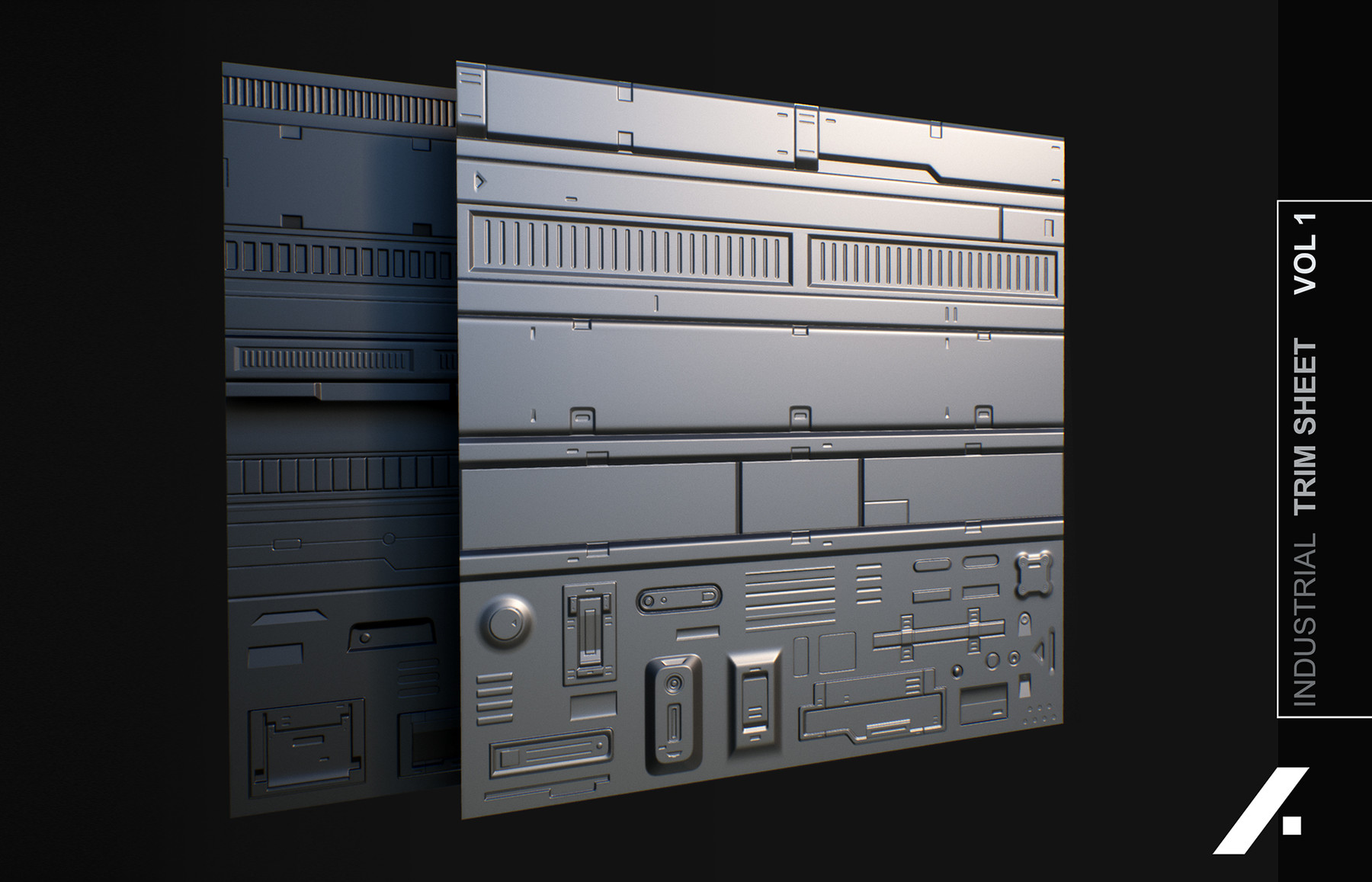 ArtStation - INDUSTRIAL TRIMSHEET VOL 1 | Resources