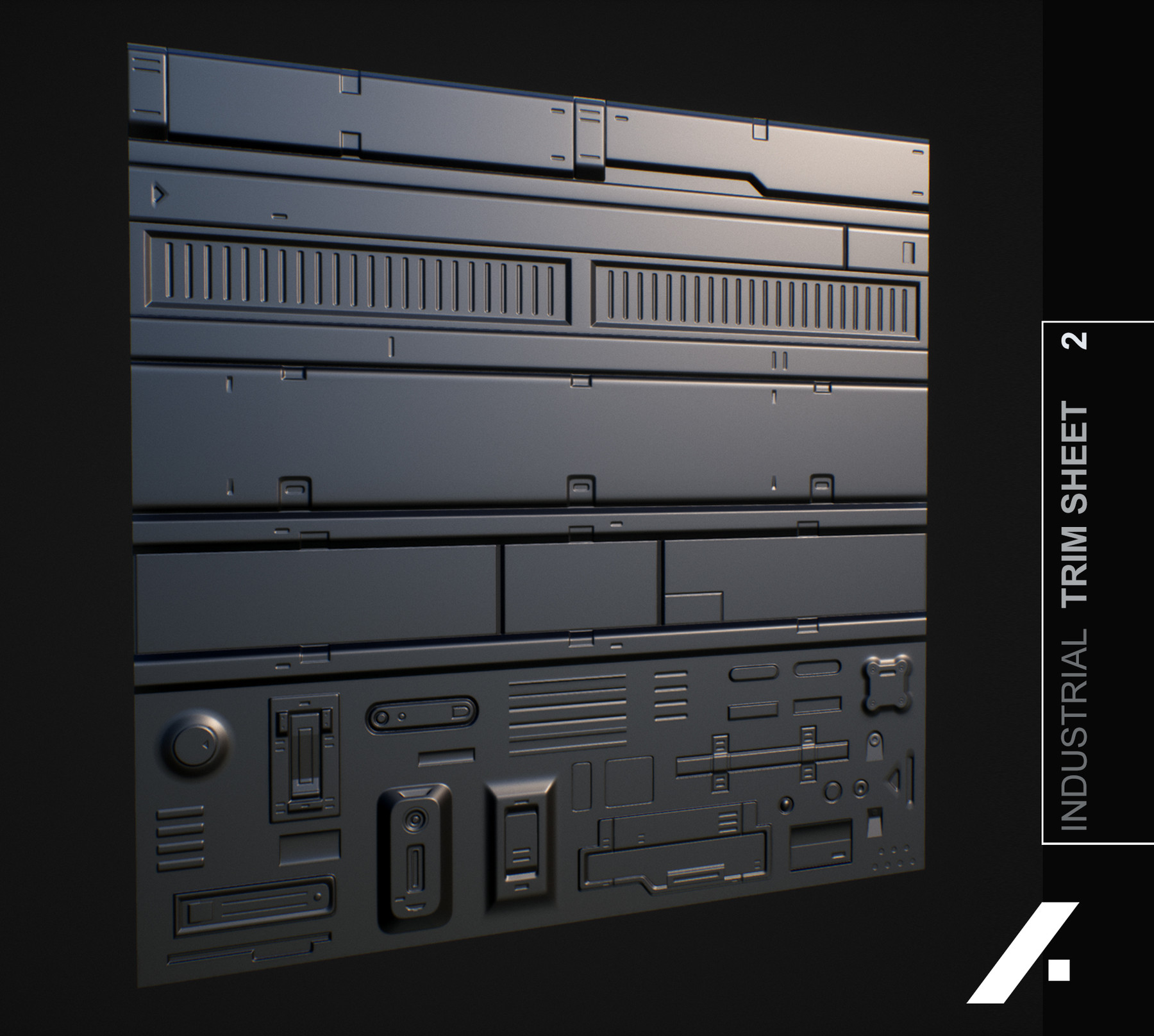 ArtStation - INDUSTRIAL TRIMSHEET VOL 1 | Resources