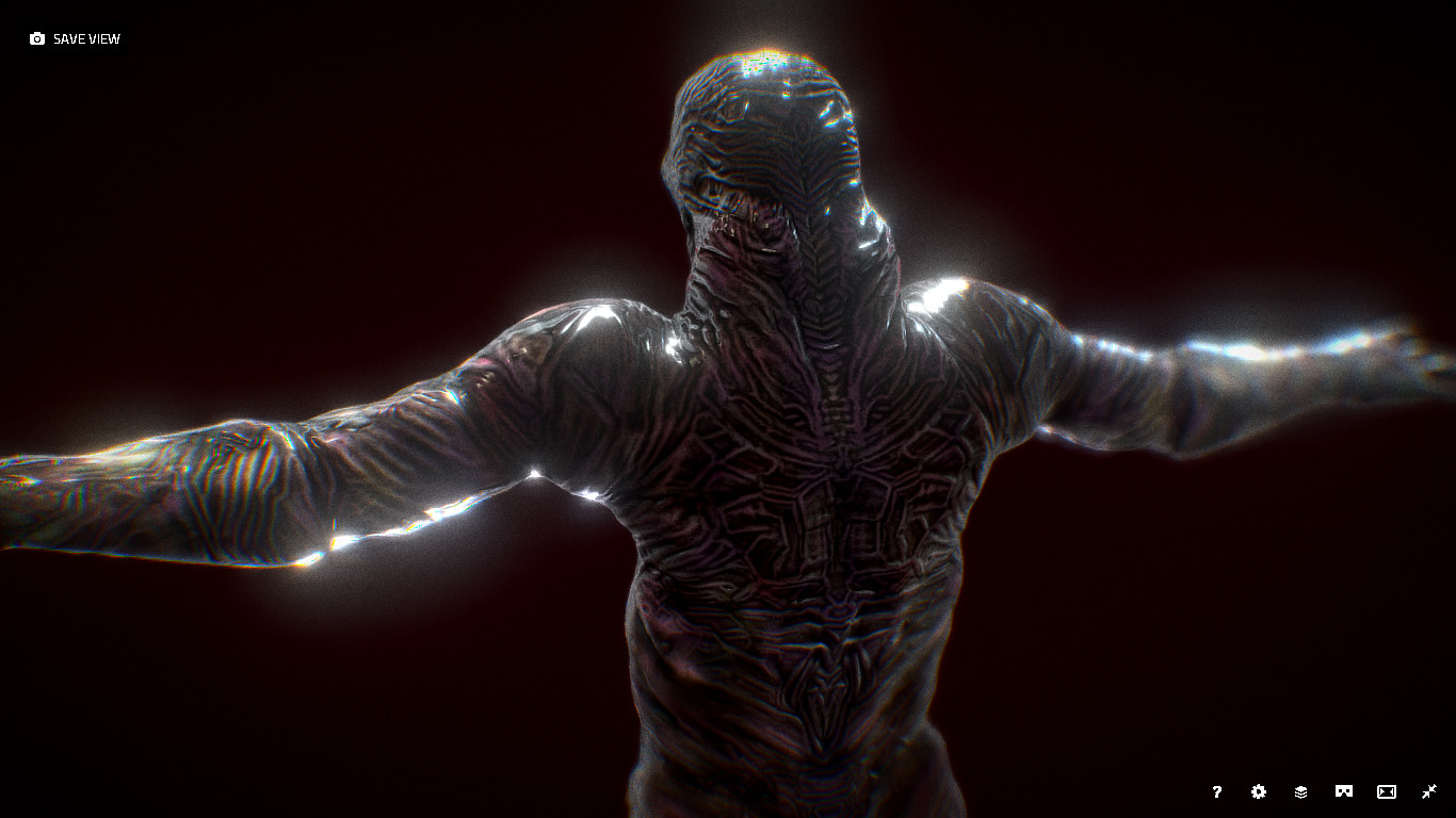 ArtStation - Horror Game Alien - T posed ready to rig Low-poly 3D model ...