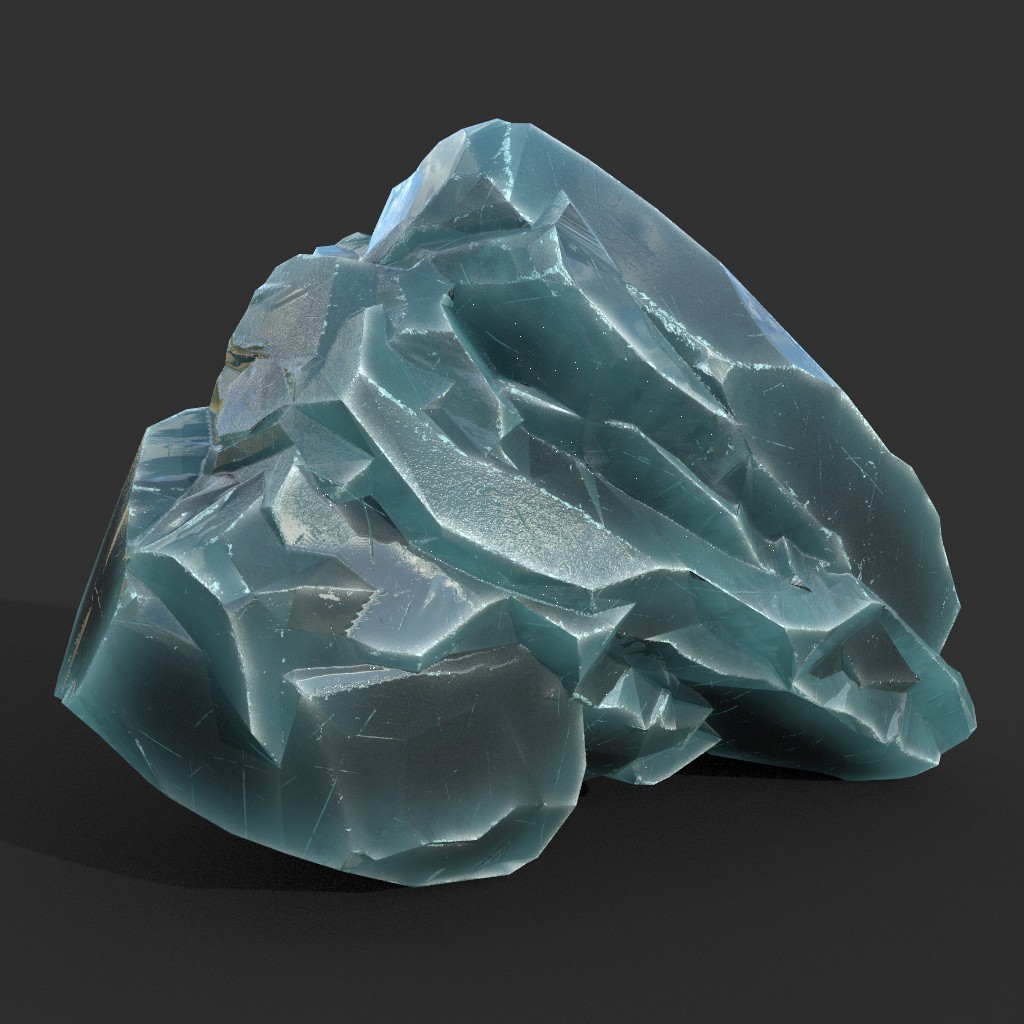 ArtStation - Low poly Ice Block Formation Pack A-190421 | Game Assets