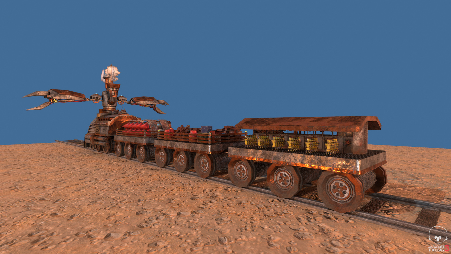 ArtStation - Steampunk Battle Robot Train | Resources